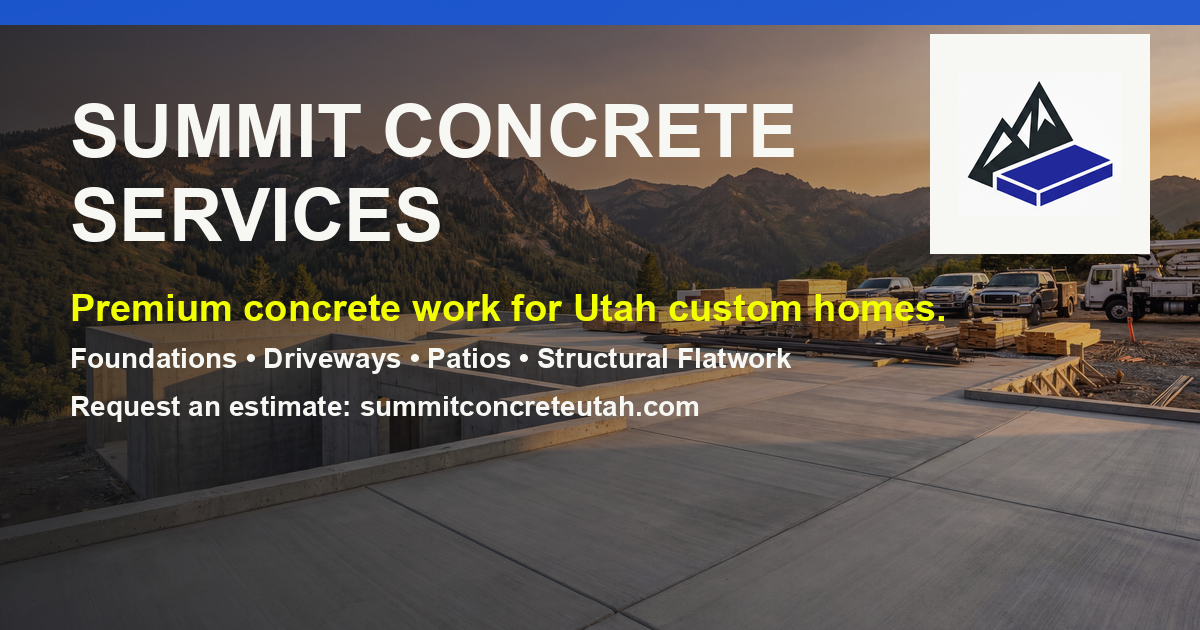 Park City Concrete Project Gallery